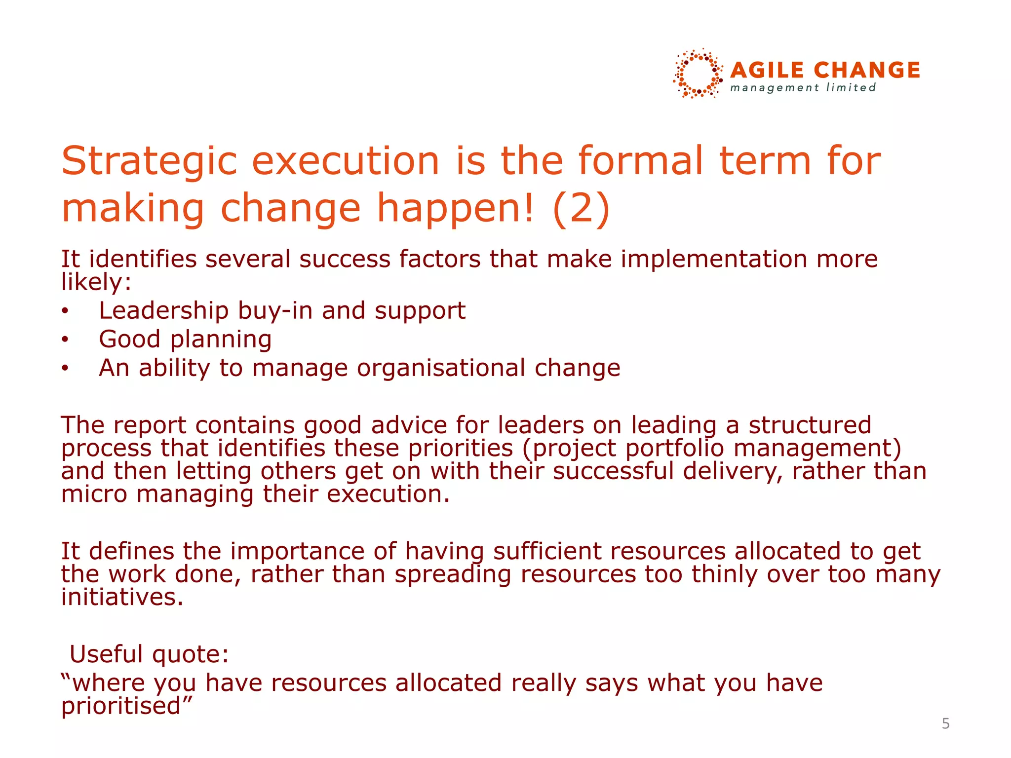 Useful sources of change management information | PPT