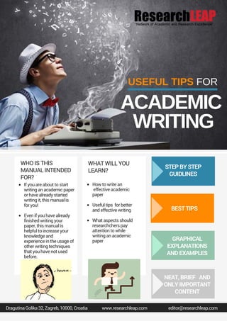 Useful tips for effective academic writing. | PDF