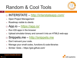 Useful Tools for Creating (& not developing) iOS/Android Apps