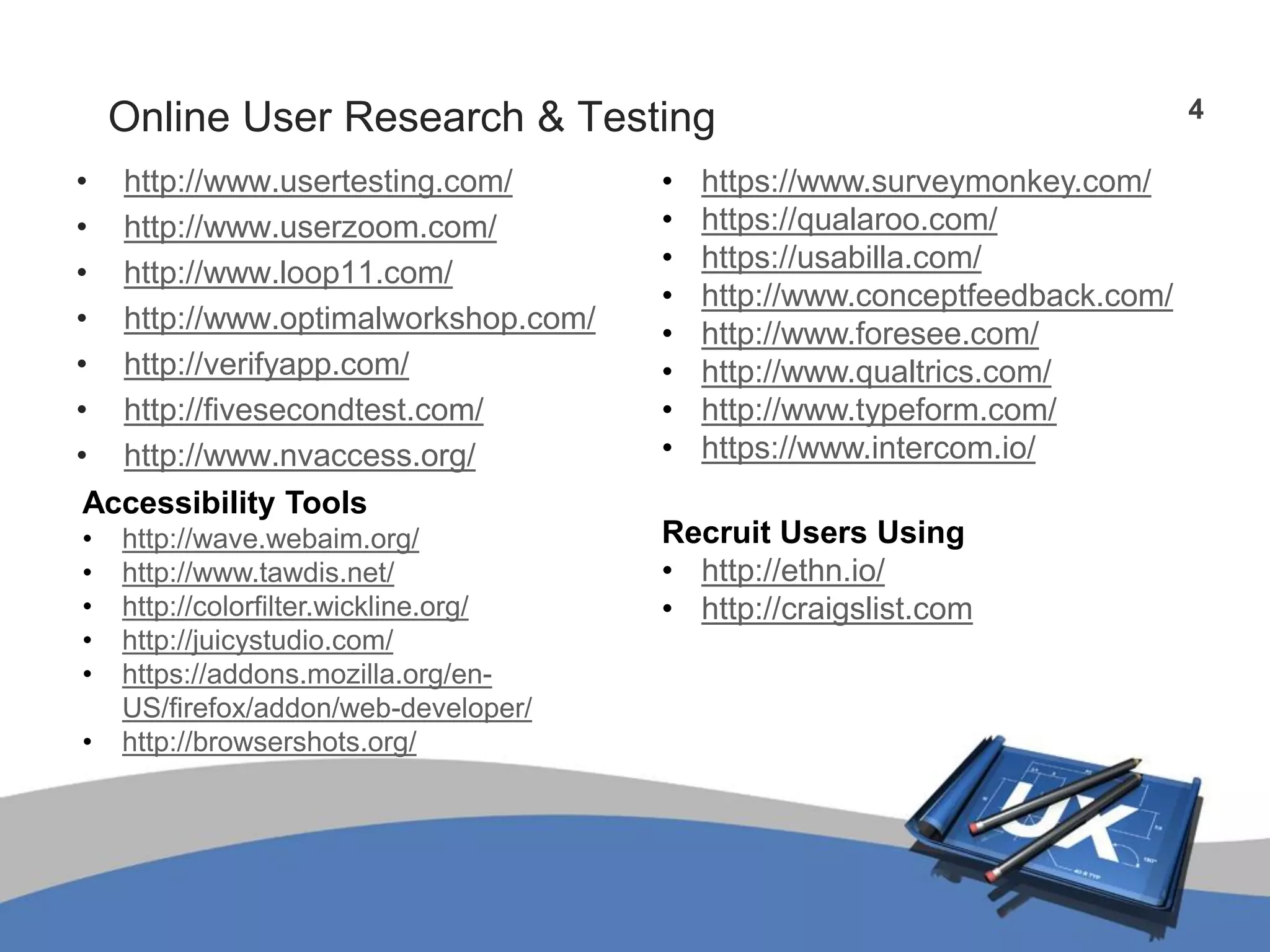 User Experience Tools for the UX Professional | PDF