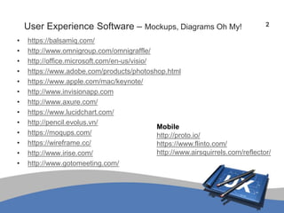 User Experience Tools for the UX Professional | PDF