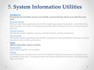 Вячеслав Кабак "Microsoft Sysinternals-Useful Utilities" | PPT