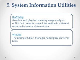 Вячеслав Кабак "Microsoft Sysinternals-Useful Utilities" | PPT