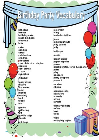 Useful vocabulary lists | PDF