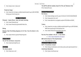 FM3 - Film Studies - Website database | PPT