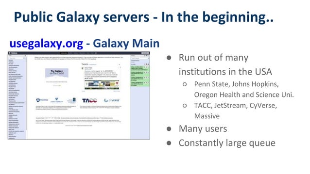 UseGalaxy.* Architecture | PPTX