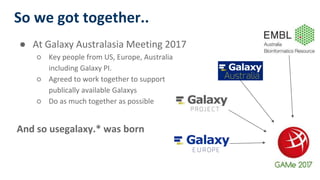 UseGalaxy.* Architecture | PPTX