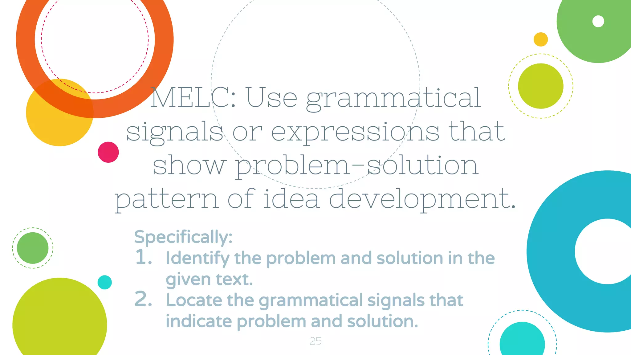 Use grammatical signals that indicate problem and solution.pptx