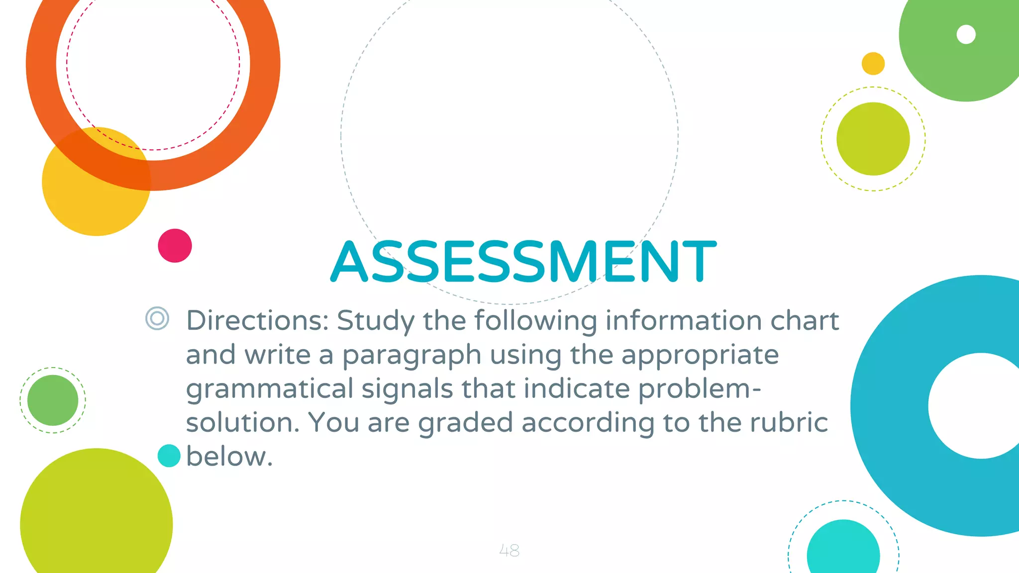 Use grammatical signals that indicate problem and solution.pptx