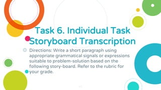 Use grammatical signals that indicate problem and solution.pptx