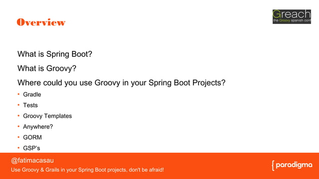 Use groovy & grails in your spring boot projects | PPT
