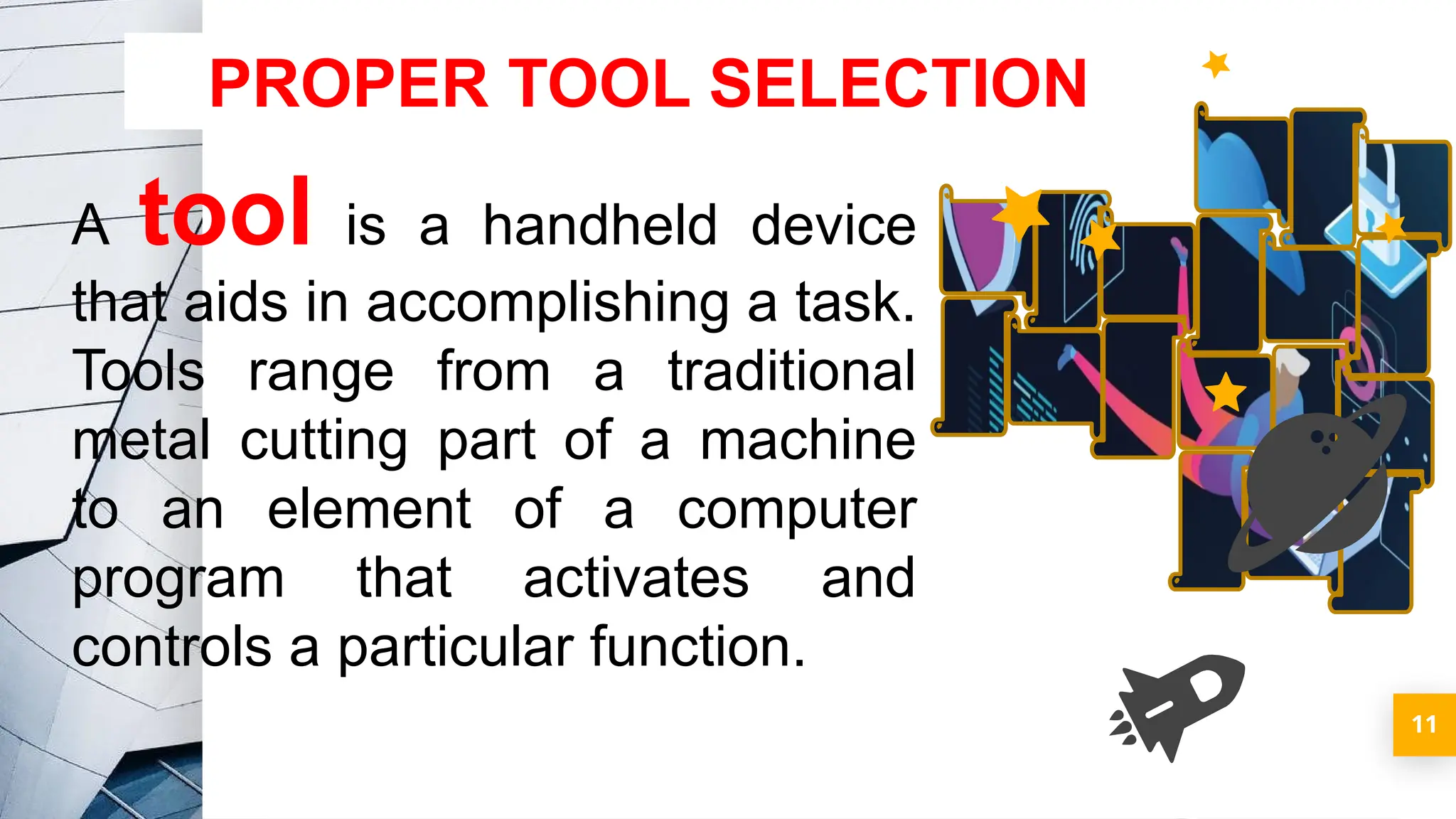 Proper use of hand tools in ICT 8 LO1 grade 8 | PPTX