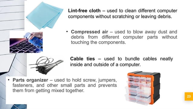 Proper use of hand tools in ICT 8 LO1 grade 8 | PPTX | Operating ...