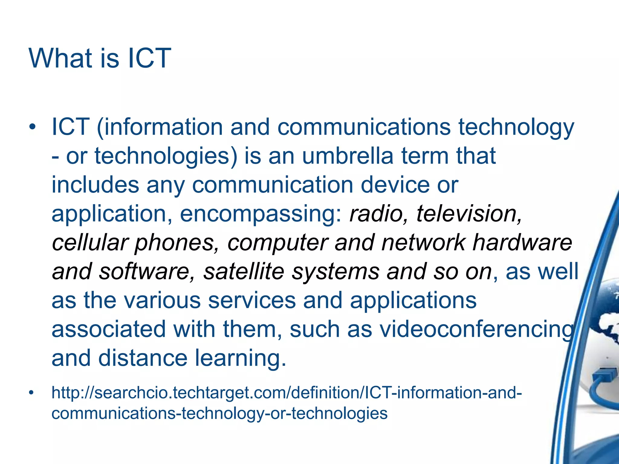 Use ICT in Education | PPTX
