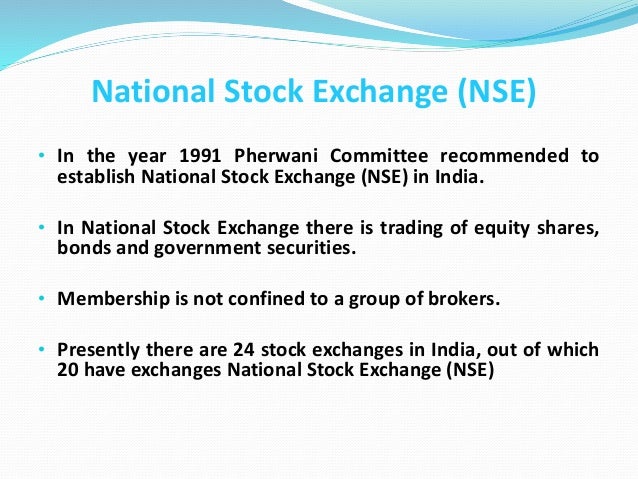 stock market india bse and nse