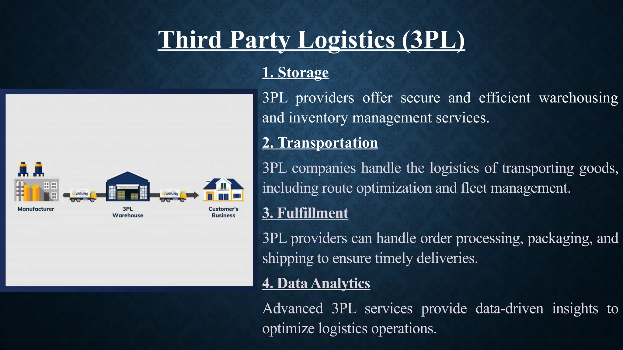 supply chain and logistics ppt management | PPTX