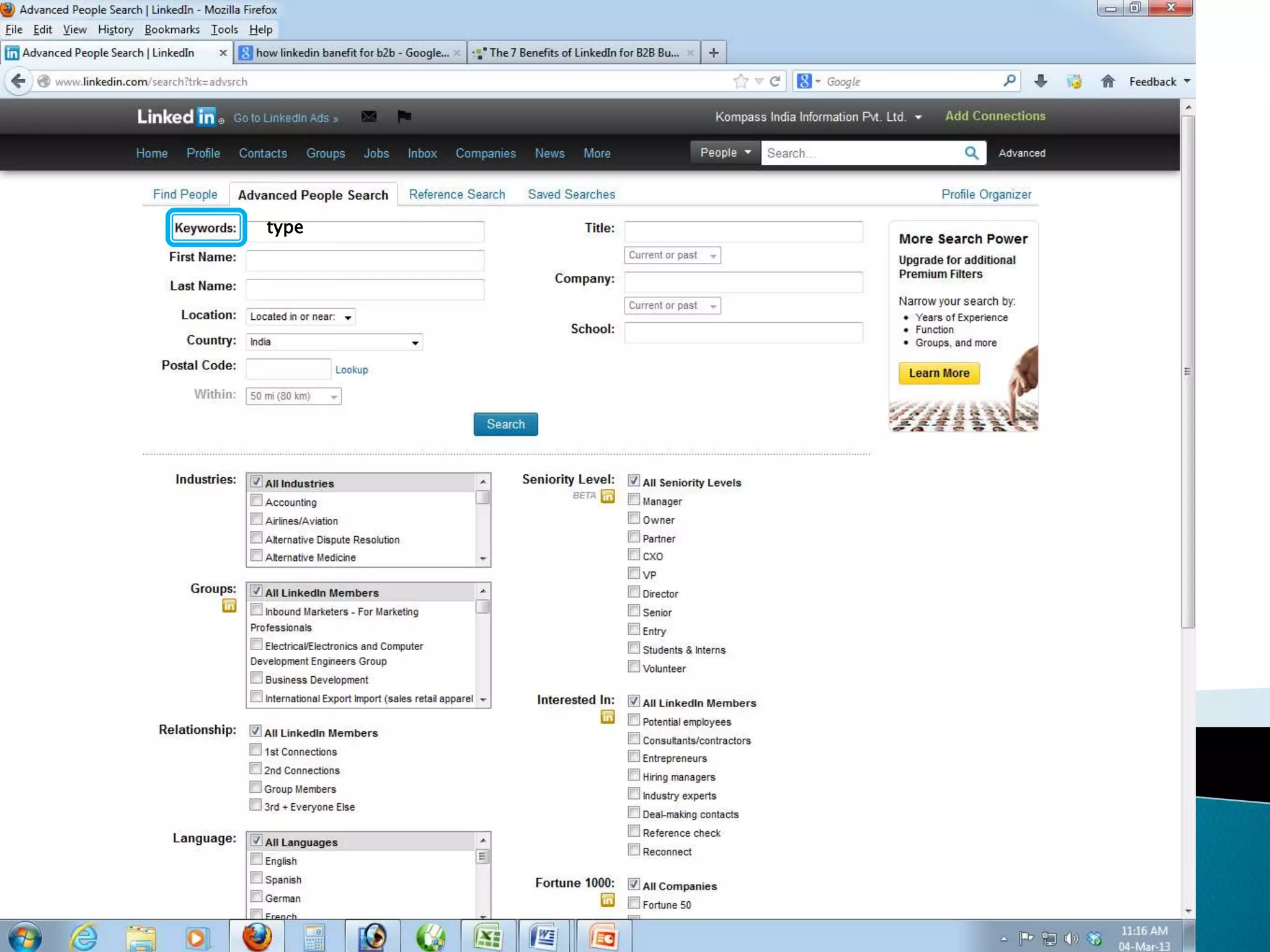 Use linkedin for database | PPSX