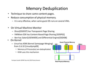Usenix security10-rump session-suzaki | PPT