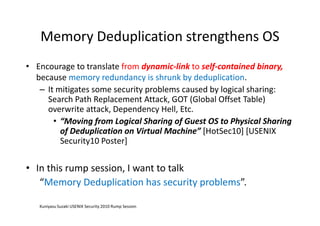 Usenix security10-rump session-suzaki | PPT