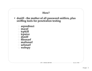 Passwords Found on a Wireless Network | PPT