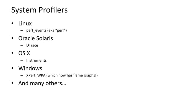 USENIX ATC 2017: Visualizing Performance with Flame Graphs | PDF