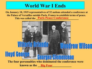 Us enters war and treaty of versailles | PPT