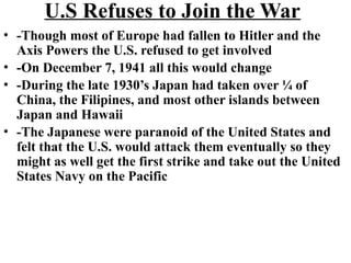 United States Enters WWII 1942-1945 .pptx