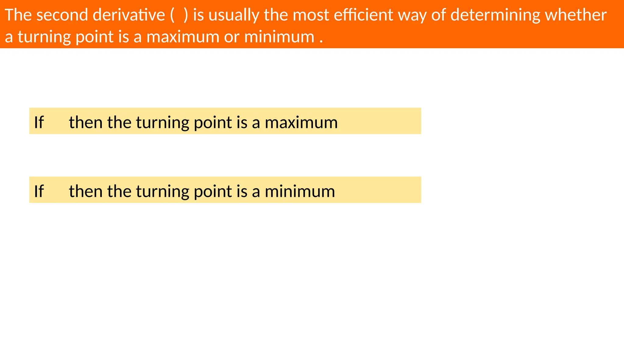 Use of 2nd derivative to classify turning points.pptx