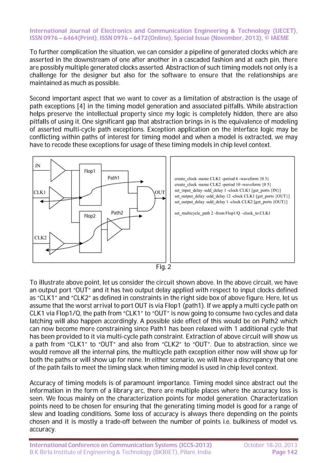 Use Of Abstraction For Generating Timing Models For Hierarchical Pdf