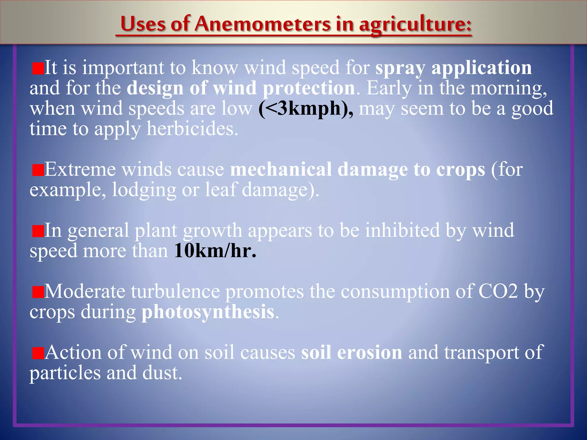 Use of agro meterological instruments in agriculture | PPTX