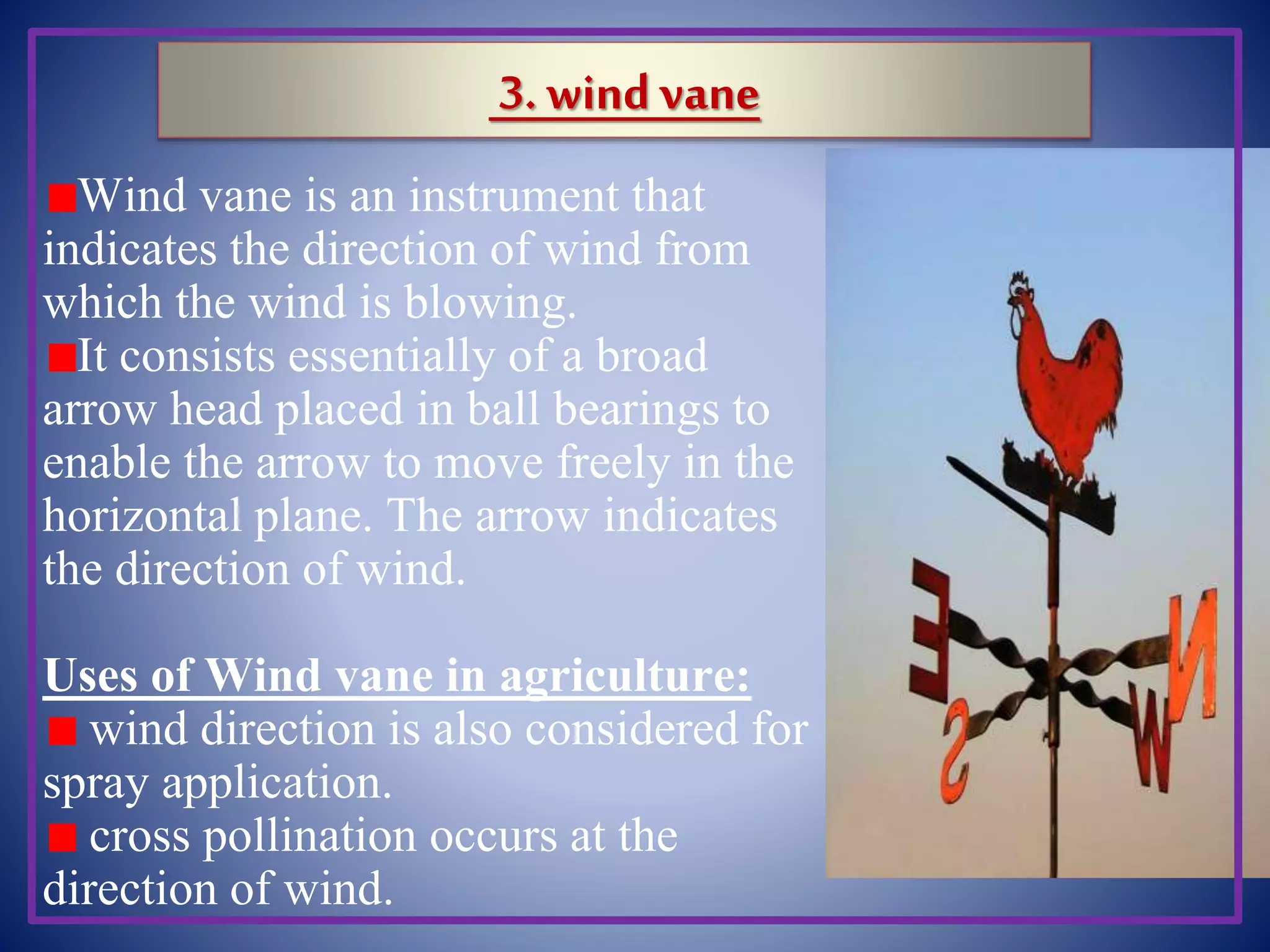 Use of agro meterological instruments in agriculture | PPTX