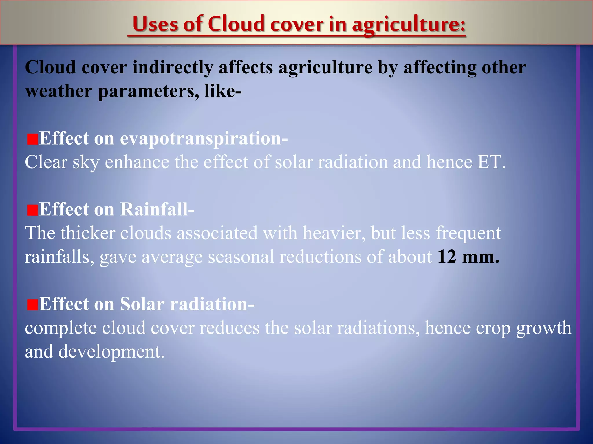 Use of agro meterological instruments in agriculture | PPTX