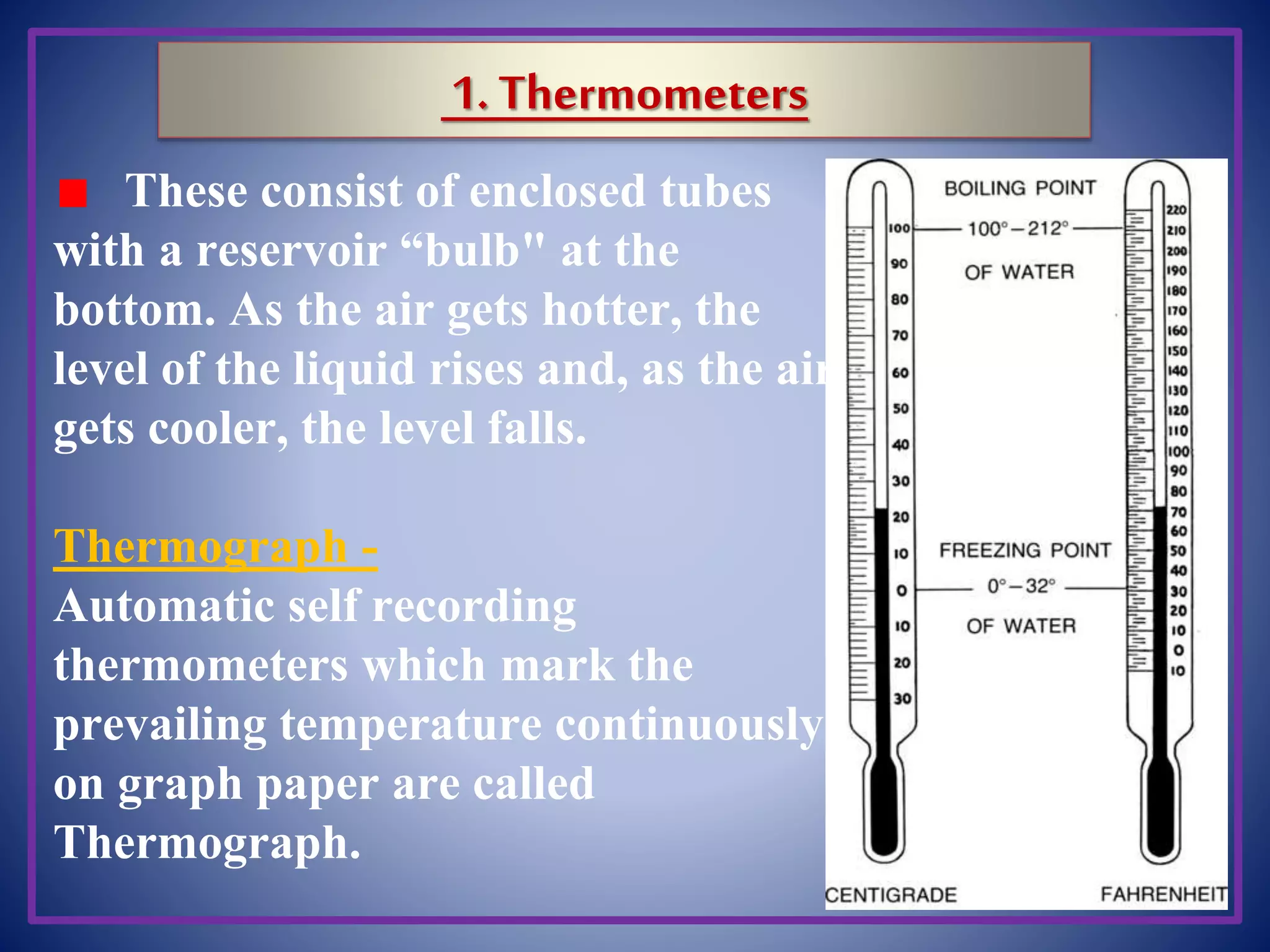 Use of agro meterological instruments in agriculture | PPTX