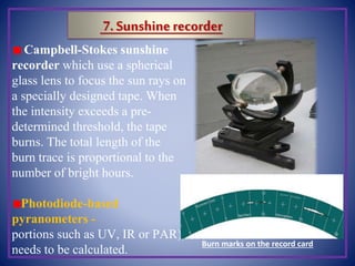 Use of agro meterological instruments in agriculture | PPTX