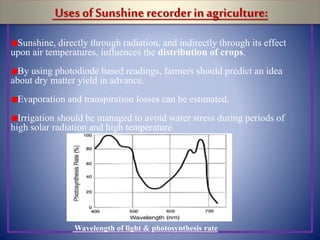 Use of agro meterological instruments in agriculture | PPTX