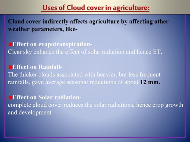 Use of agro meterological instruments in agriculture | PPTX