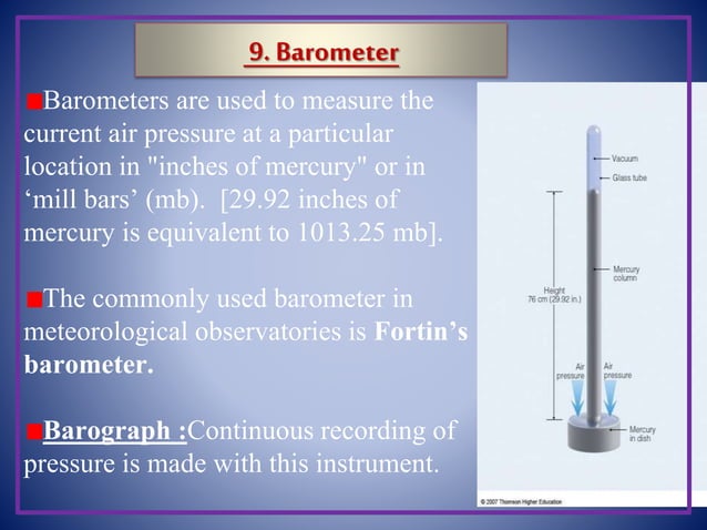 Use of agro meterological instruments in agriculture | PPTX