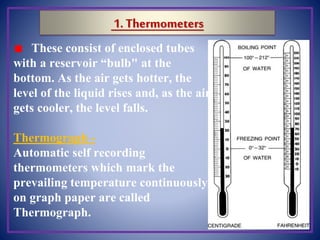 Use of agro meterological instruments in agriculture | PPTX