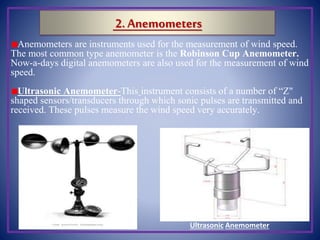 Use of agro meterological instruments in agriculture | PPTX
