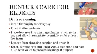 Use of aids and prosthesis of elderly | PPTX