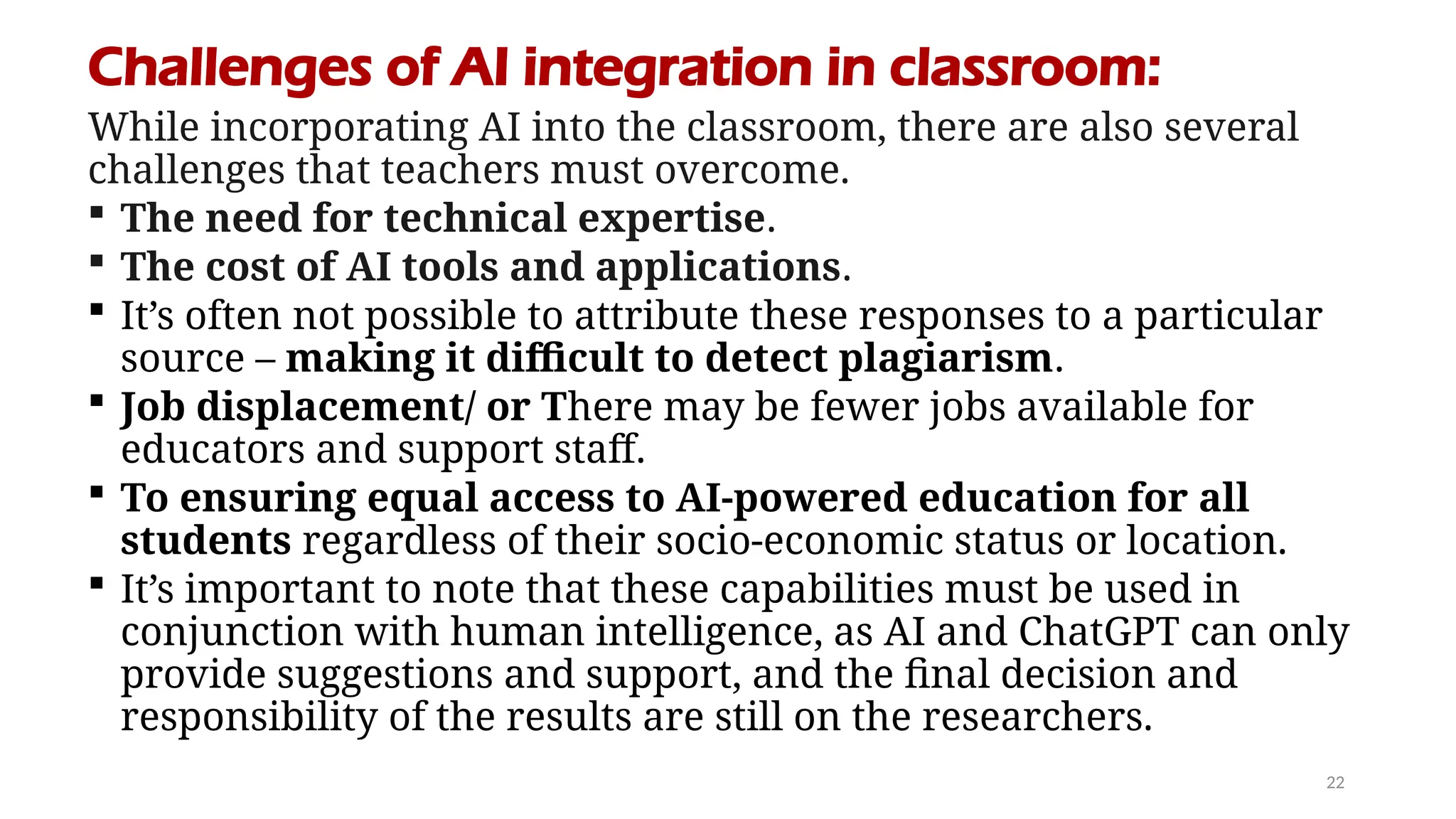 Use of AI in Classrooms For Effective Learning .pptx