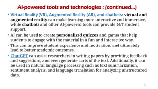 Use of AI in Classrooms For Effective Learning .pptx