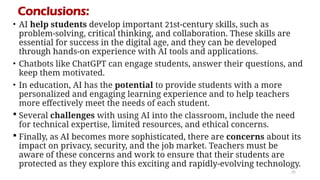 Use of AI in Classrooms For Effective Learning .pptx