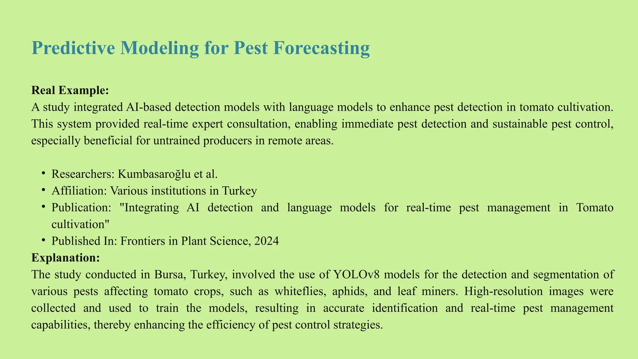 Use of AI in Pest Management for credit seminar topic | PPTX