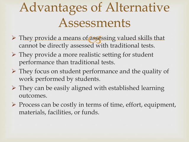 Use of alternative assessment techniques in enhancing the meaningful ...
