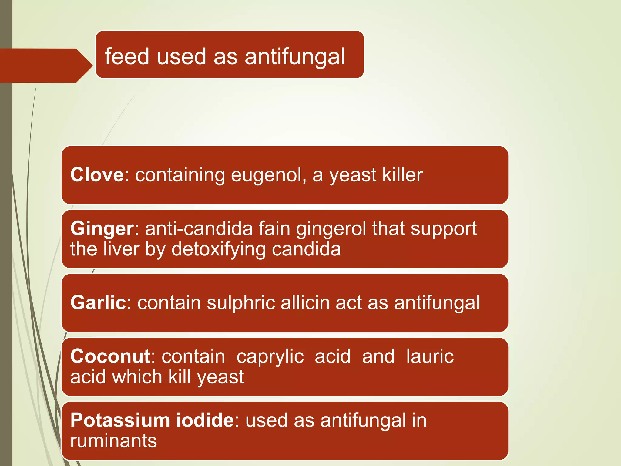 Use of antifungal in poultry and ruminant | PPTX