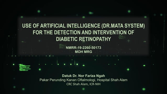 USE OF ARTIFICIAL INTELLIGENCE (DR.MATA SYSTEM) FOR THE DETECTION AND INTERVENTION OF DIABETIC ...