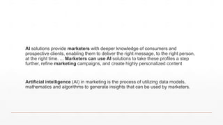 Artificial intelligence in Marketing | PPTX