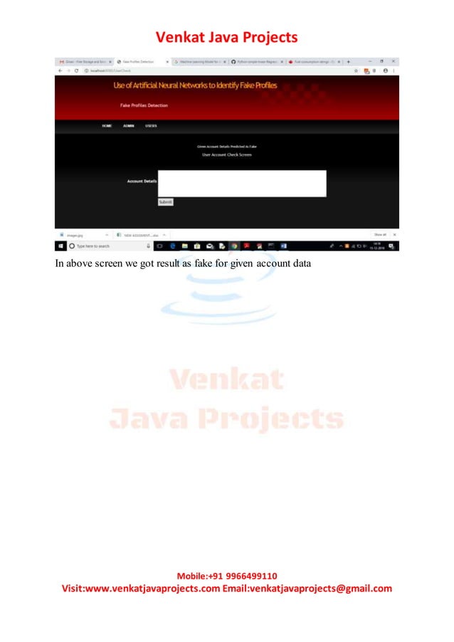 Use of artificial neural networks to identify fake profiles | DOCX ...
