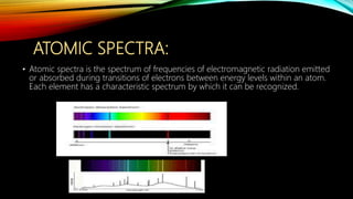 Use of atomic spectra for detection and determination | PPT